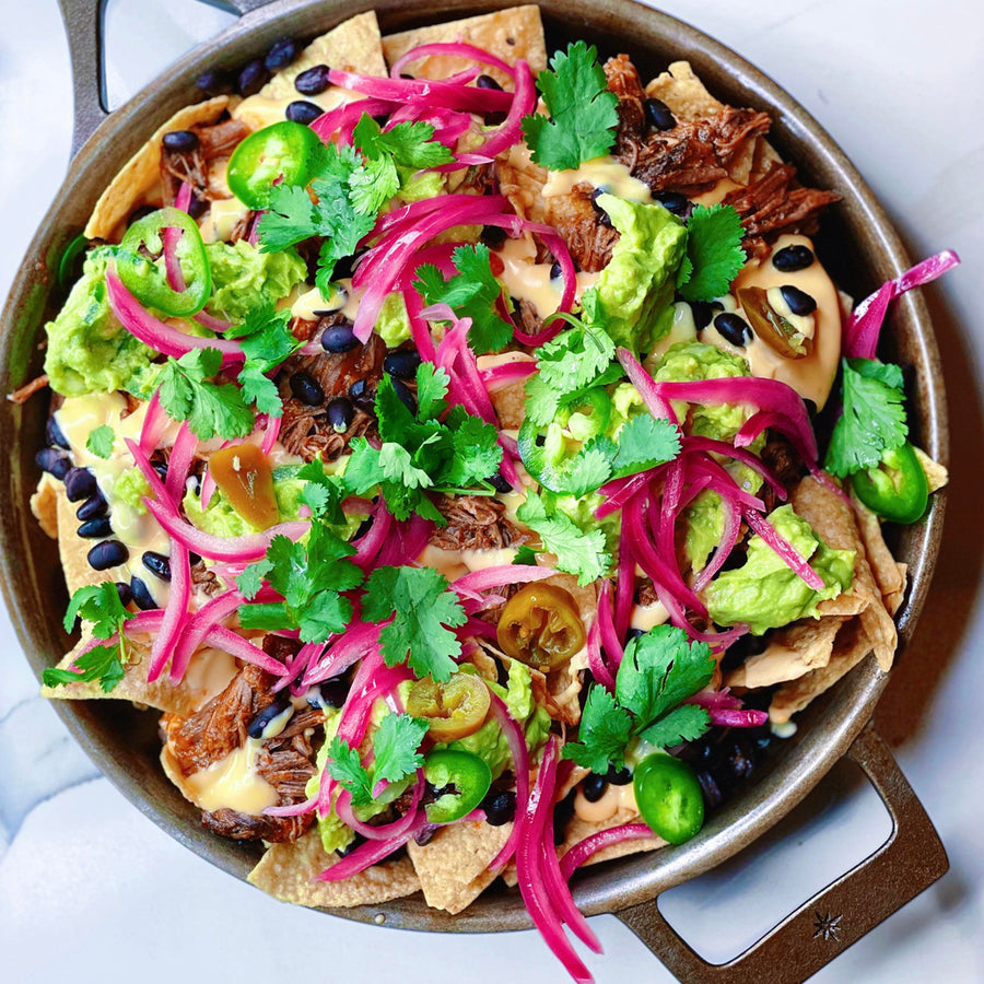 Skillet Short Rib Nachos Recipe - Stargazer Cast Iron Blog